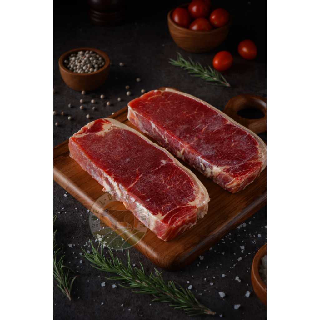 Jual AUS Premium Striploin Beef Steak A2 MBS3 Grade A Striploin AUS ...