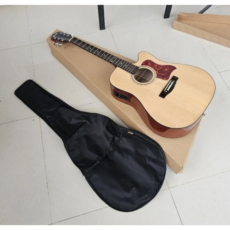 Jual Gitar ibanez akustik elektrik jumbo free softcase | Shopee Indonesia