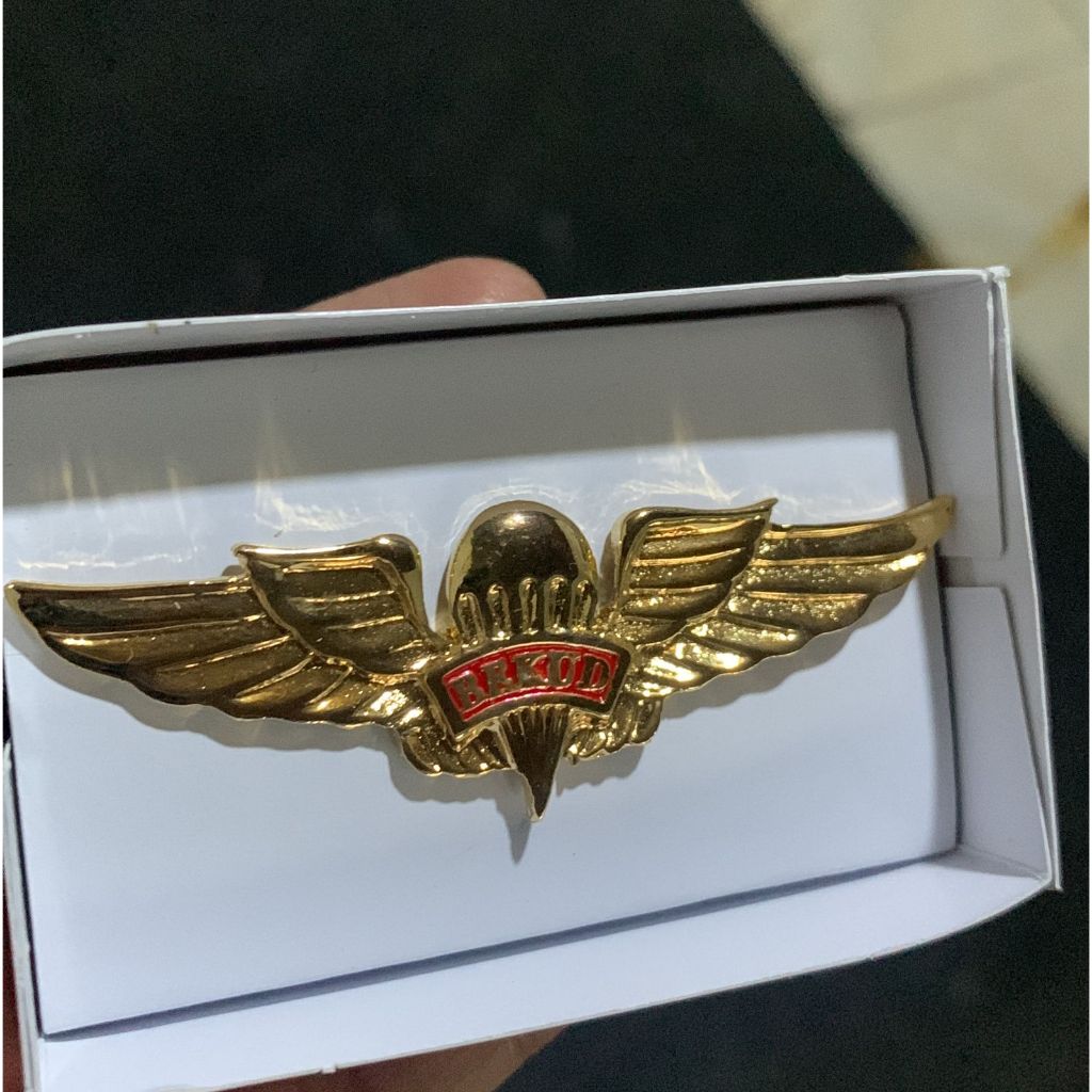 Jual brevet wing pin lencana bekud tni ad premium bahan cor an timah ...