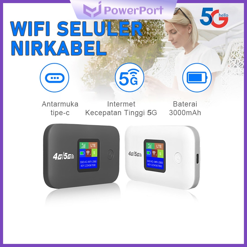 Jual Powerport 5G 150Mbps Modem Wifi Mifi 3000mAh UNLOCK ALL OPERATOR ...