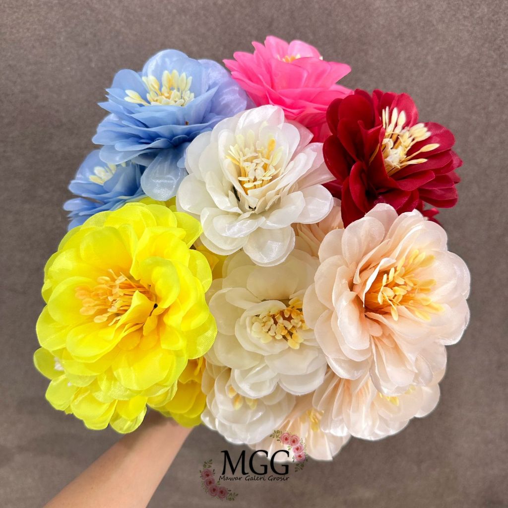 Jual Bunga Krisan Peony Sari Cabang 5 (Satuan) Bunga Dahlia Dekorasi ...