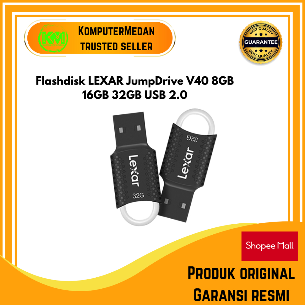 Jual Flashdisk LEXAR JumpDrive V40 8GB 16GB 32GB USB 2.0 | Shopee Indonesia