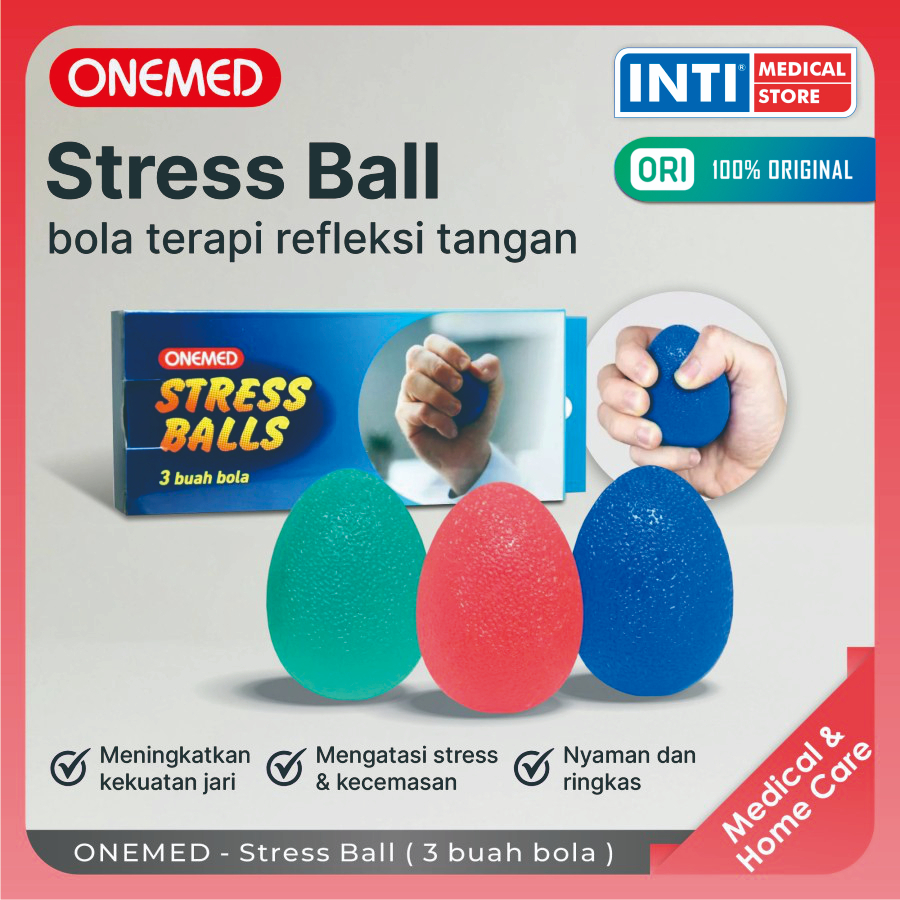Jual Onemed | Stress Balls Box Isi 3 Pcs | Shopee Indonesia