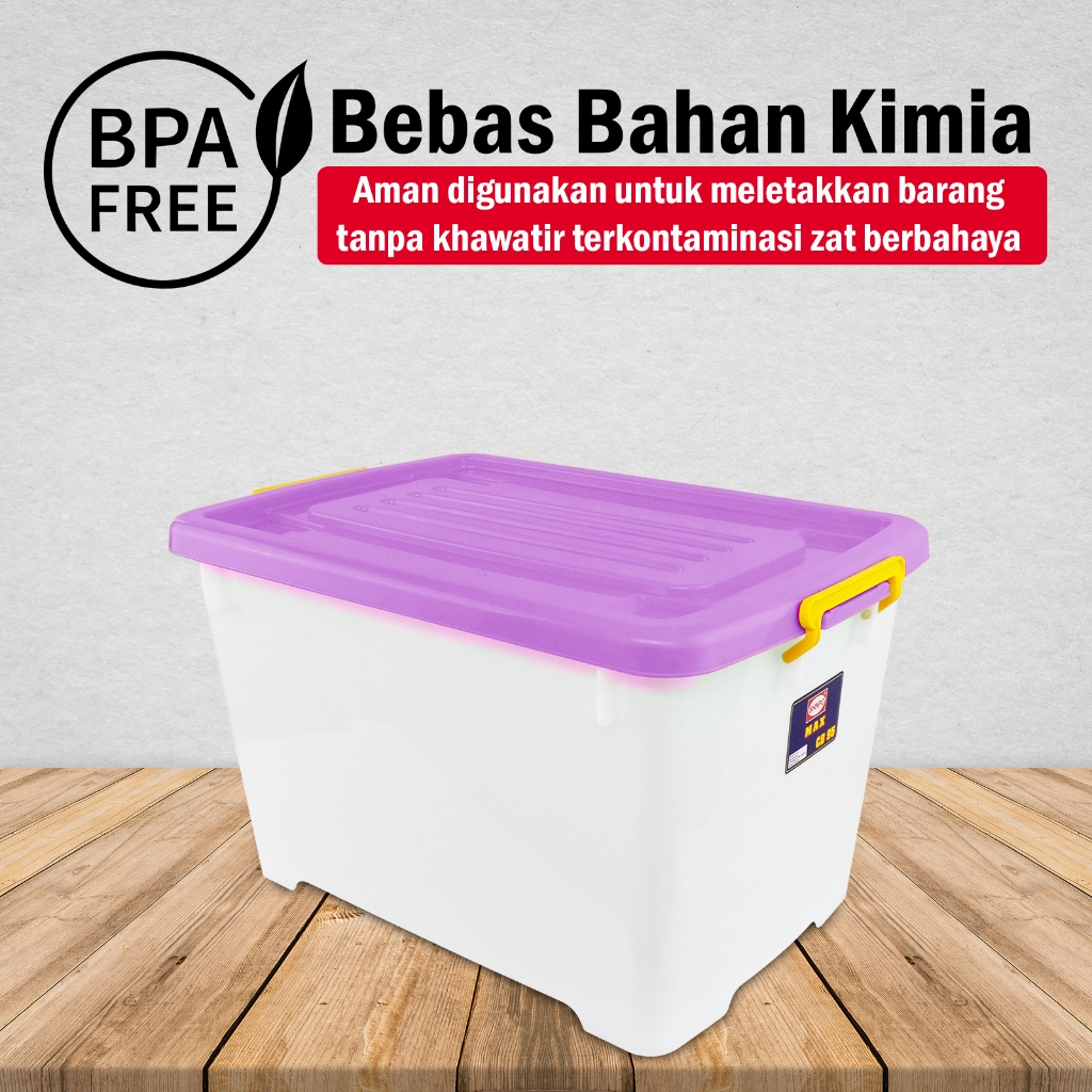Jual SHINPO Kontainer Plastik Dengan Roda Max Container Box Kotak ...
