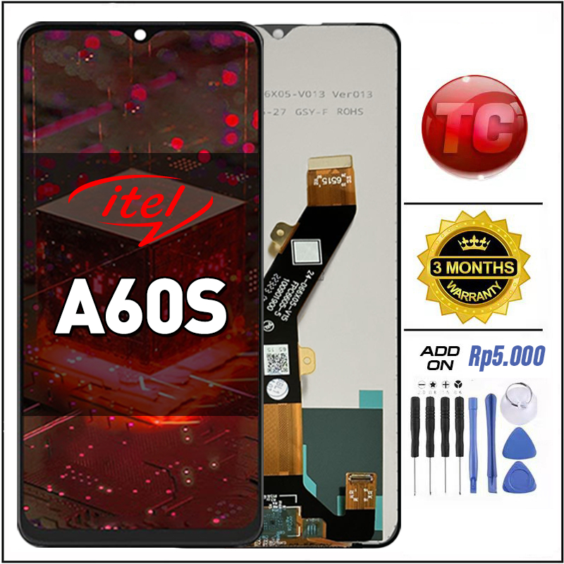 Jual LCD Itel A60s Original Touchscreen Fullset Asli Ori Compatible For Glass Touch Screen ...