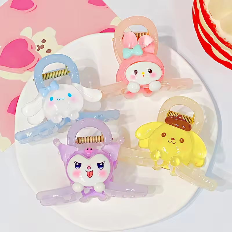Jual Jepit Rambut Anak Karakter Sanrio Kuromi Melody Mini / Jedai Model Silang Mini Motif Sanrio ...