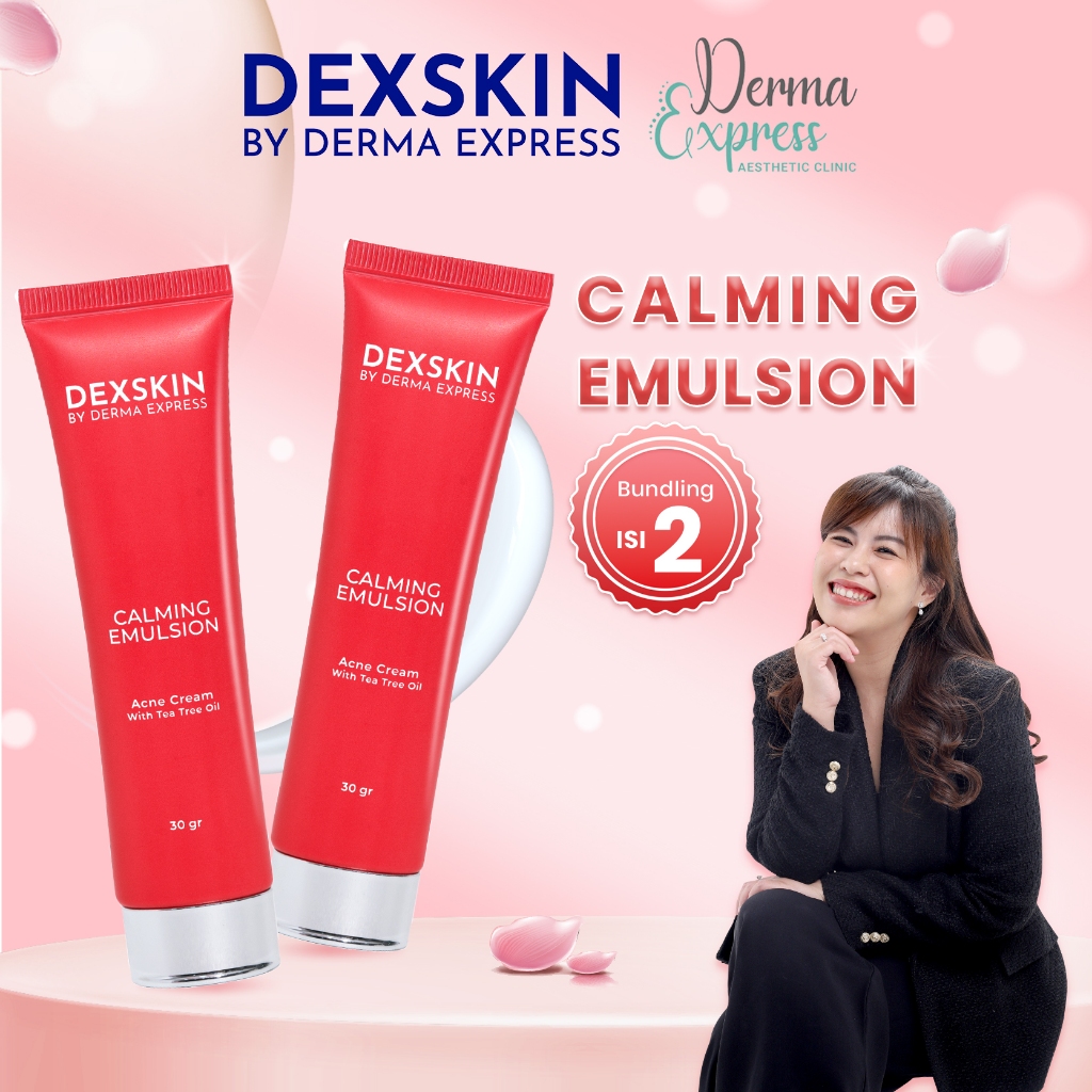 Jual DEXSKIN BY DERMA EXPRESS Bundling Calming Emulsion Cream Isi 2 ...