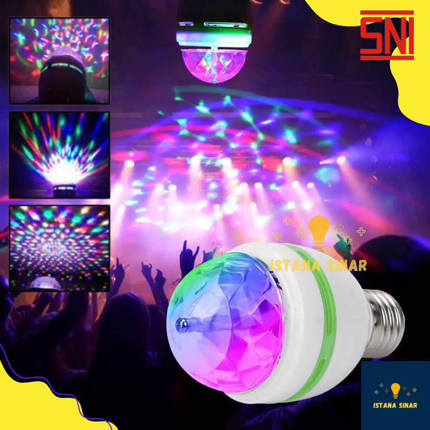 Jual Lampu Hias Disco / Lampu Disko Putar LED Kamar LED Mini Party ...
