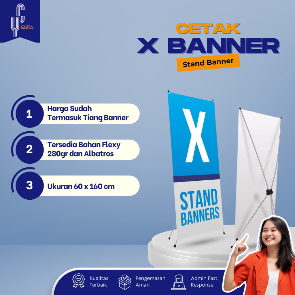 Jual CETAK X-BANNER / STAND BANNER / STANDING BANNER MURAH / UKURAN ...