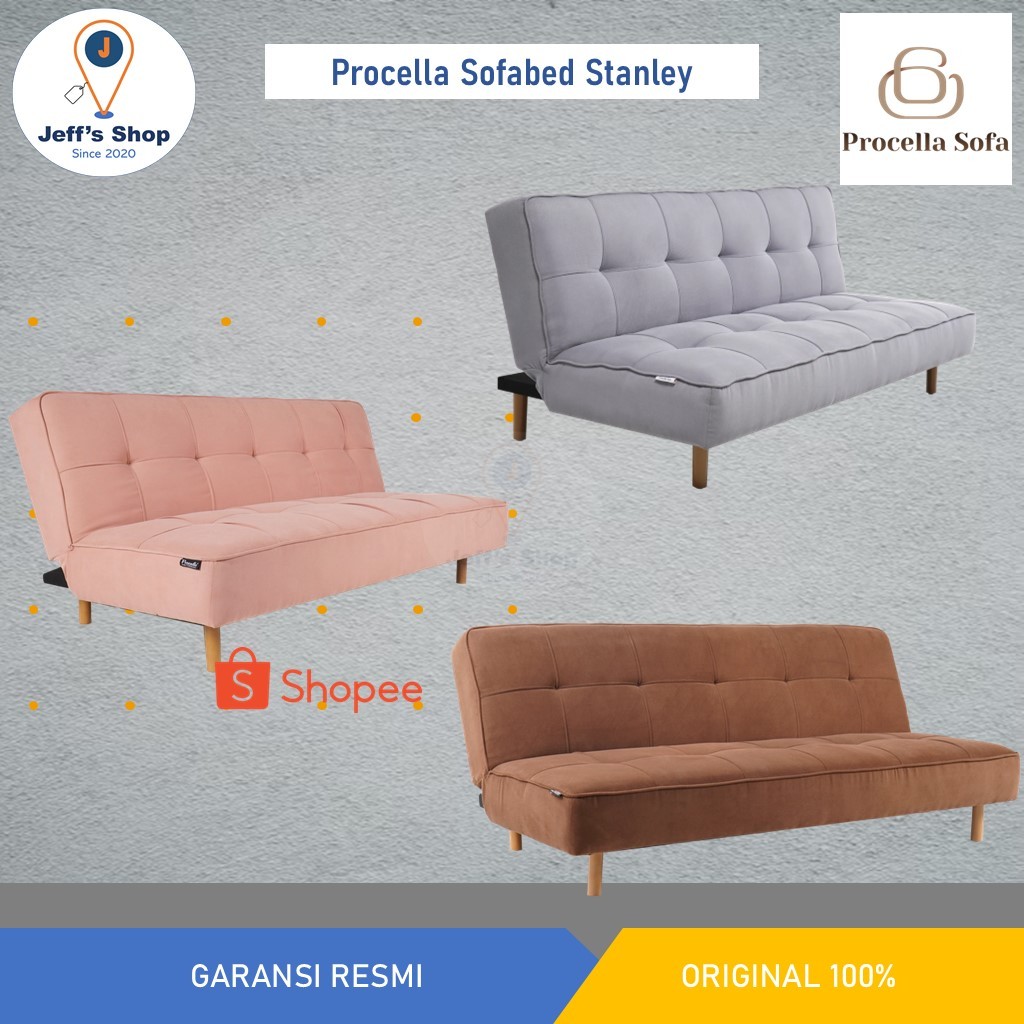 Jual Procella Sofa bed / Sofa Tamu / Sofabed Stanley | Shopee Indonesia