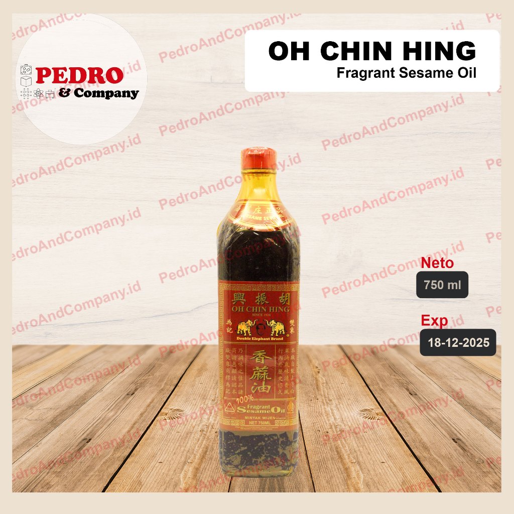 Jual Oh chin hing double elephant brand fragrant sesame oil 750 ml ...