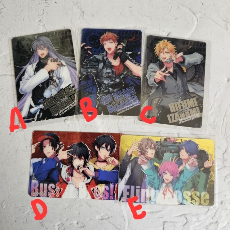 Jual official merch hypmic metal card jakurai hifumi ramuda gentaro dkk ...
