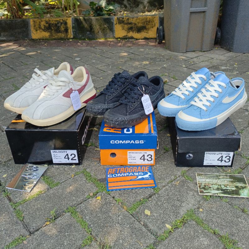 Jual COMPASS RETRO FULL BLACK | Shopee Indonesia