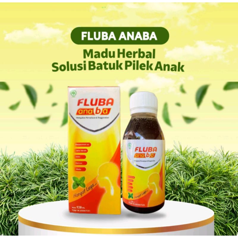 Jual Madu Herbal Flu dan Batuk Anak Fluba Anaba | Shopee Indonesia