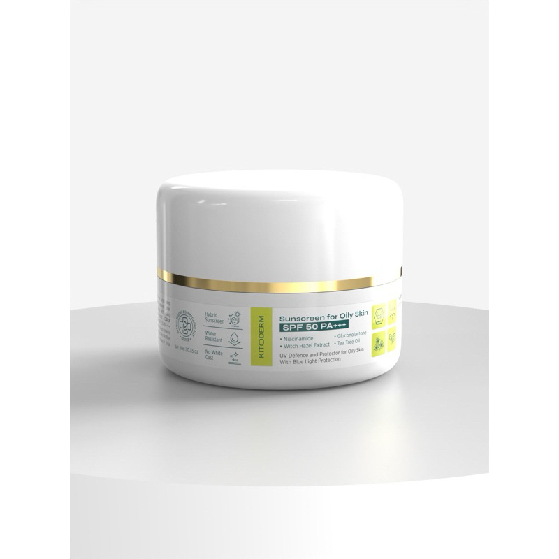 Jual Kitoderm Sunscreen For Oily Skin Spf 50PA+++ | Shopee Indonesia
