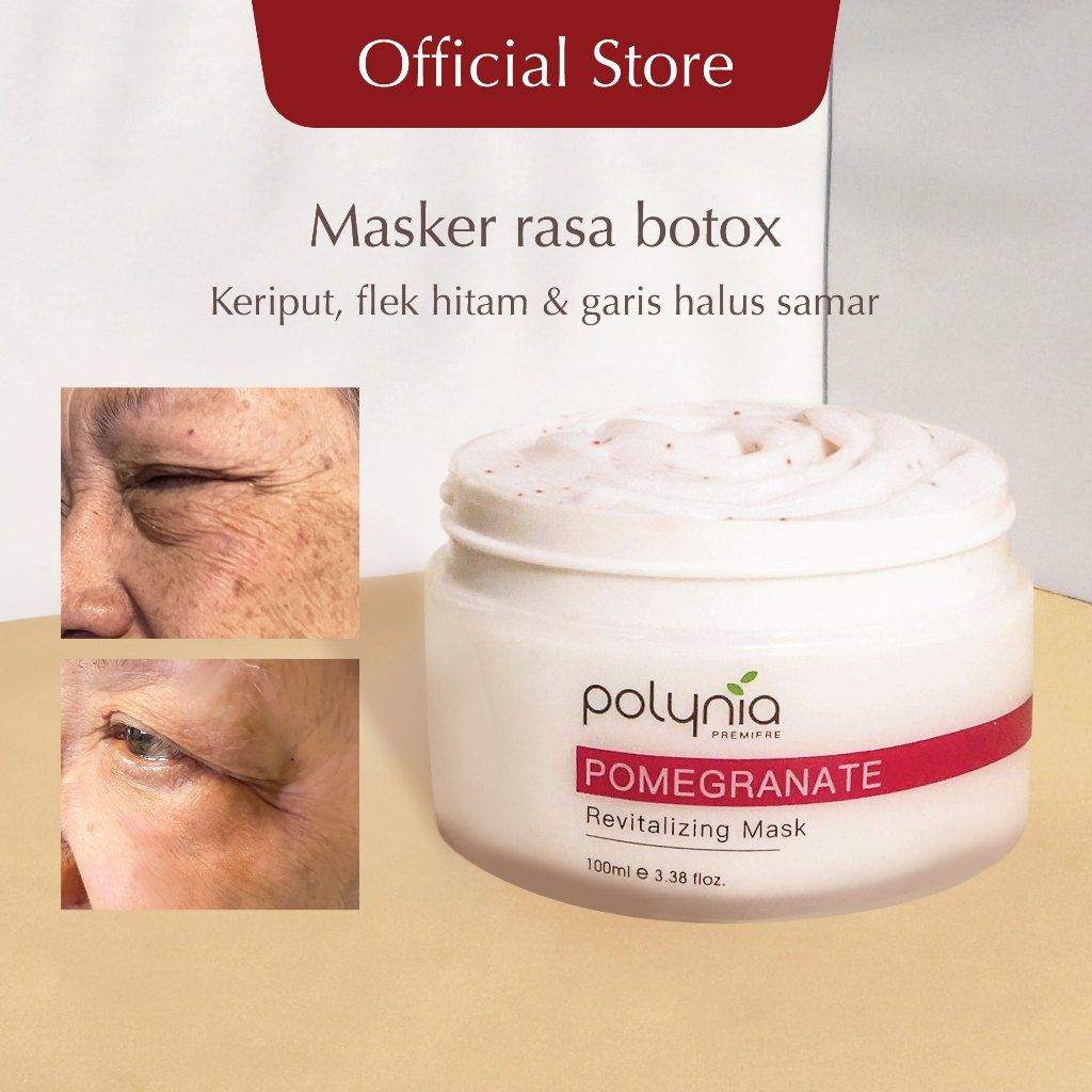 Jual POLYNIA | Pomegranate Revitalizing Face Mask | Masker Anti Aging ...