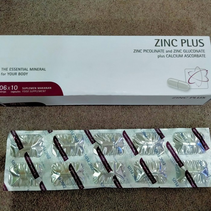 Jual Zinc Plus 100 Kapsul original box | Shopee Indonesia