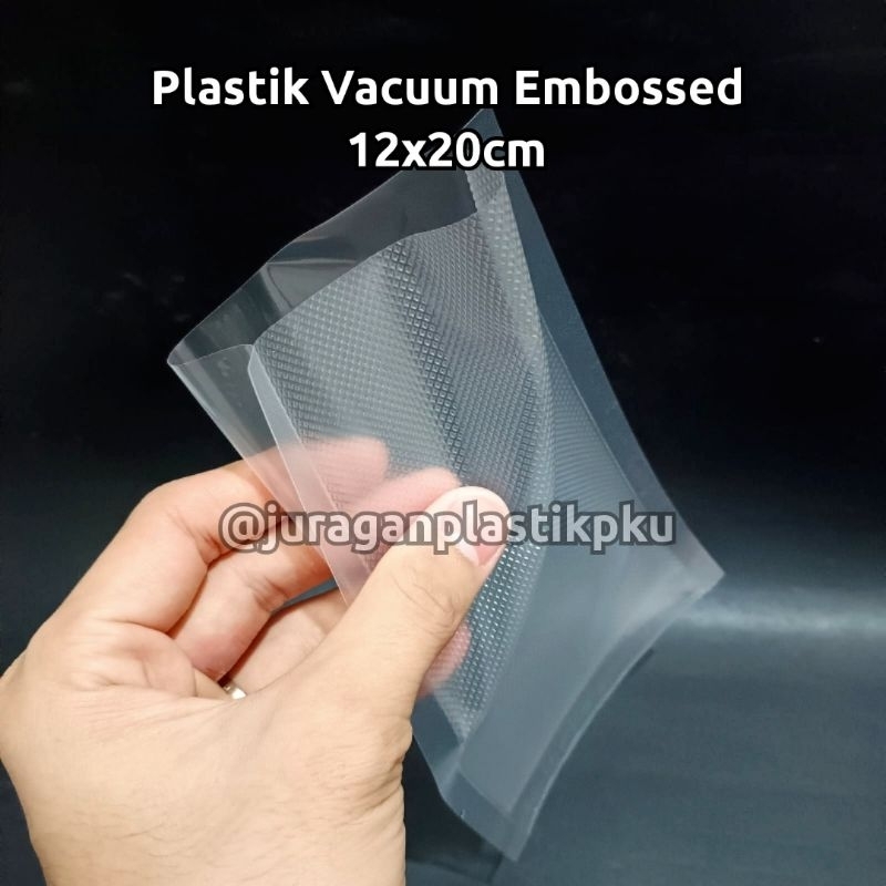 Jual Plastik Vacuum Embossed 12x20 cm | Vakum Emboss 12 x 20 Sealer ...