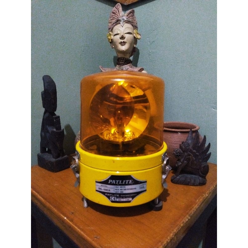 Jual lampu sirine original rotary PATLITE SKL-104CA-Y | Shopee Indonesia