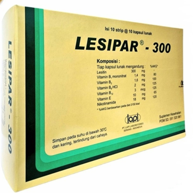 Jual LESIPAR Isi 100 Kapsul Lecithin 300 mg - Vitamin Untuk Memelihara ...
