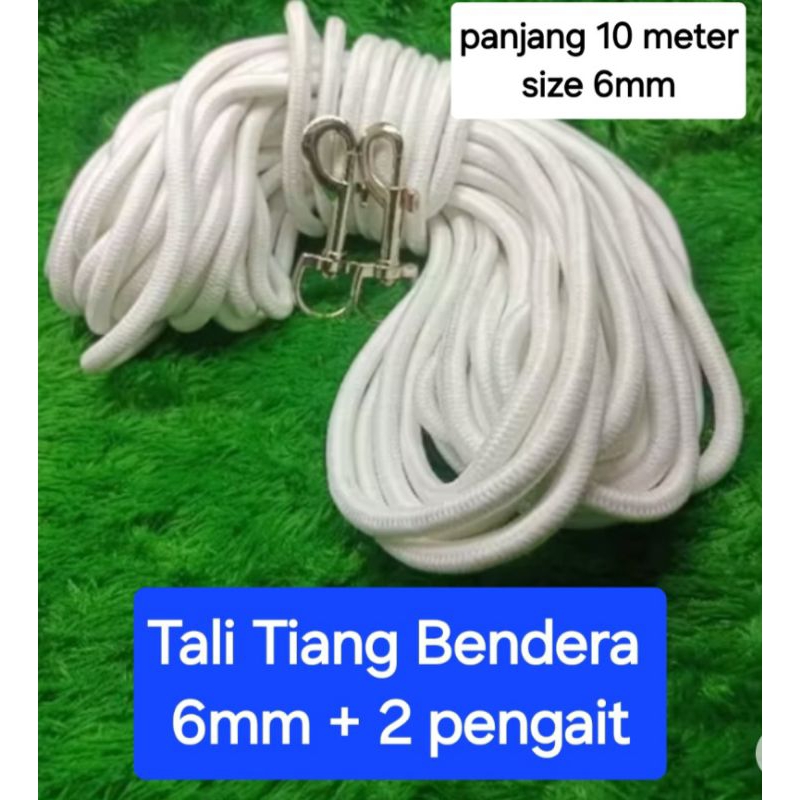Jual Tali Tiang bendera 6mm/Tali Bendera/Tali tenda 6mm | Shopee Indonesia