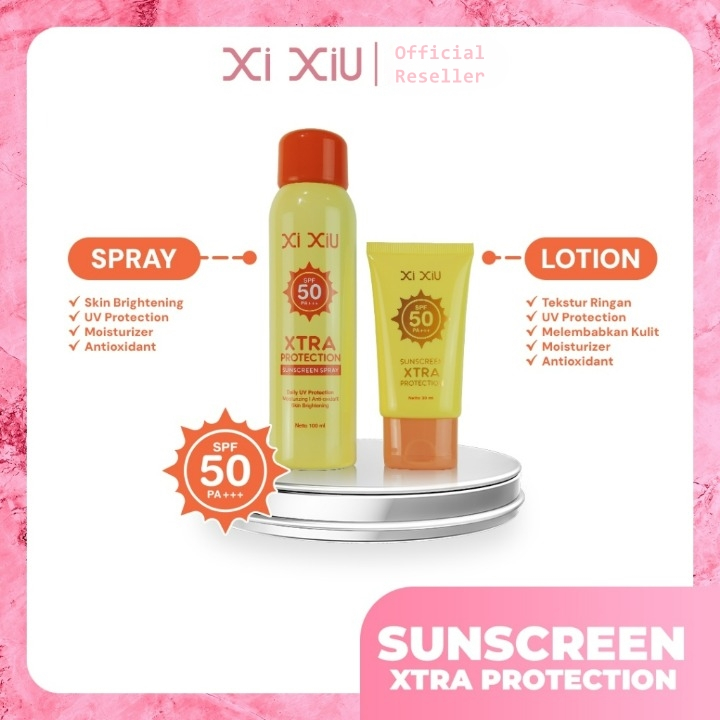 Jual XIXIU SUNSCREEN XTRA PROTECTION SPRAY & LOTION SPF 50 PA ...