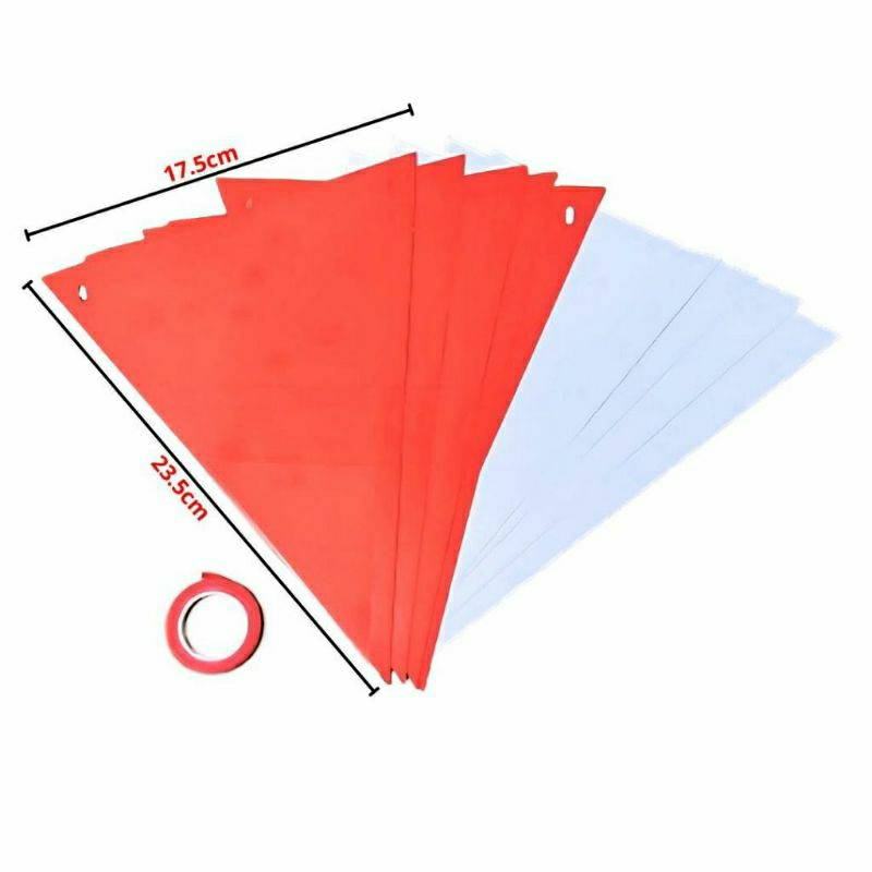 Jual Banner segitiga polos warna merah putih bendera kemerdekaan ...