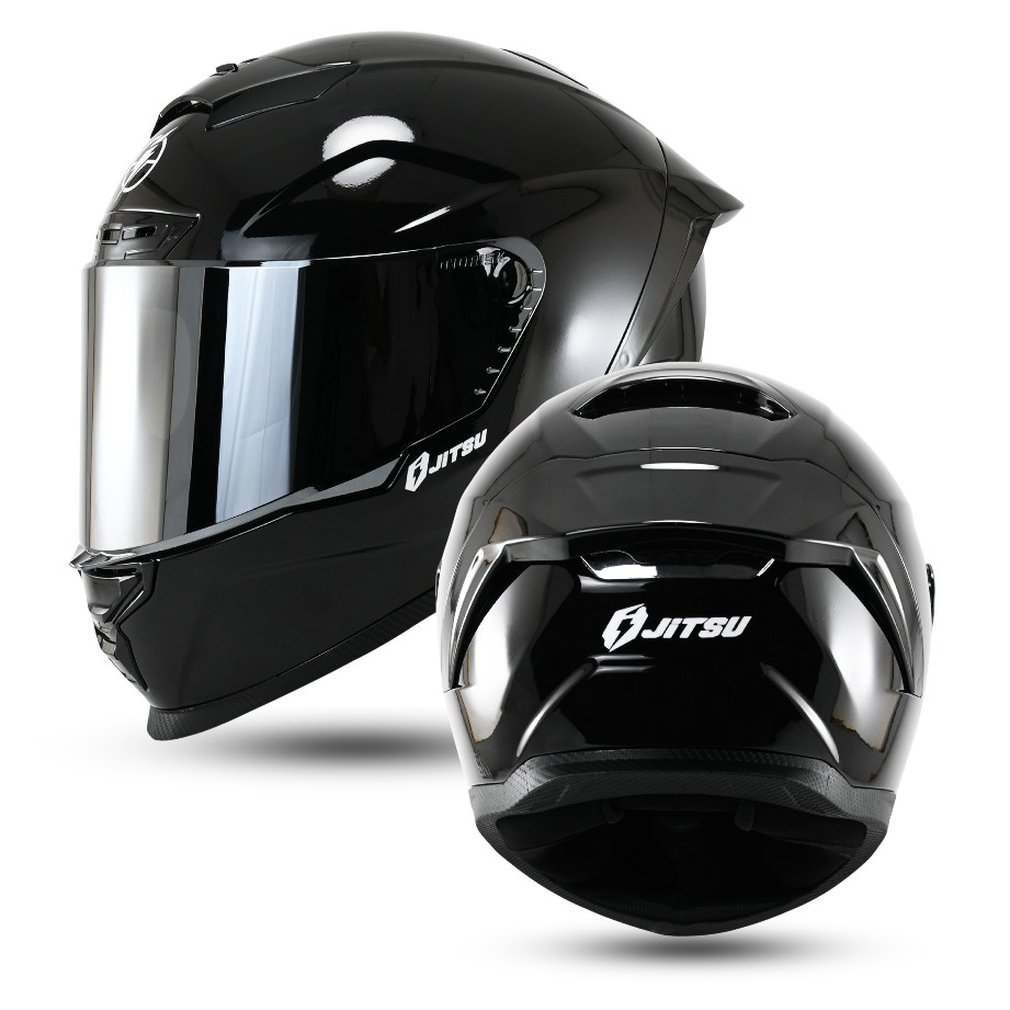 Jual Full Face Helm Jitsu Air 1 Solid SNI Terbaru Motorcycle Kaca Visor ...