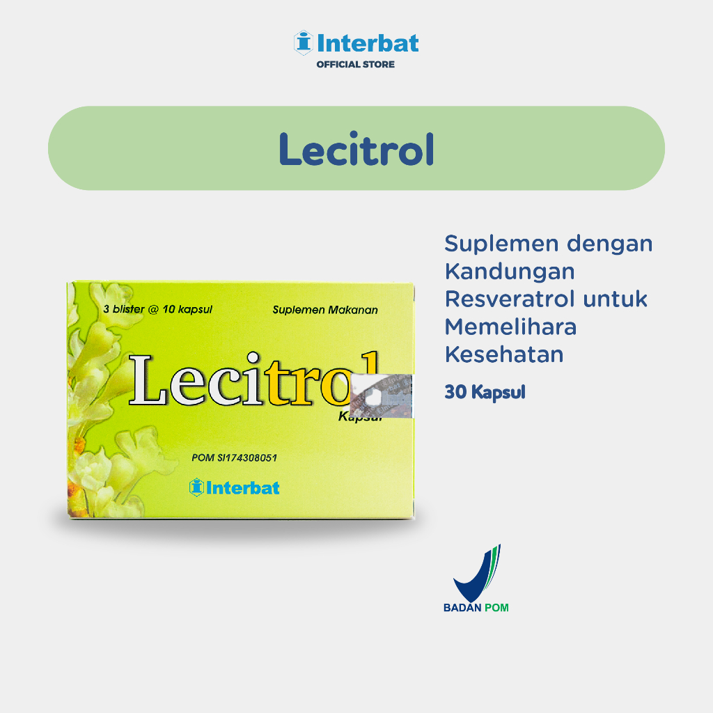 Jual Lecitrol 30 kapsul - Suplemen dengan Kandungan Resveratrol untuk ...