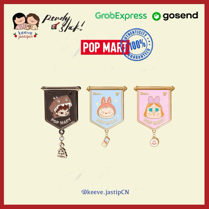 Jual Popmart VVIP Birthday Gift — Hirono Crybaby Labubu Badge | Shopee ...