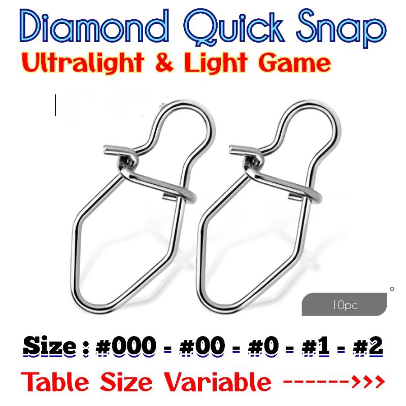 Jual 10PC SNAP DIAMOND ULTRA QUICK SNAP CASTING CONNECTOR [AC15 ...