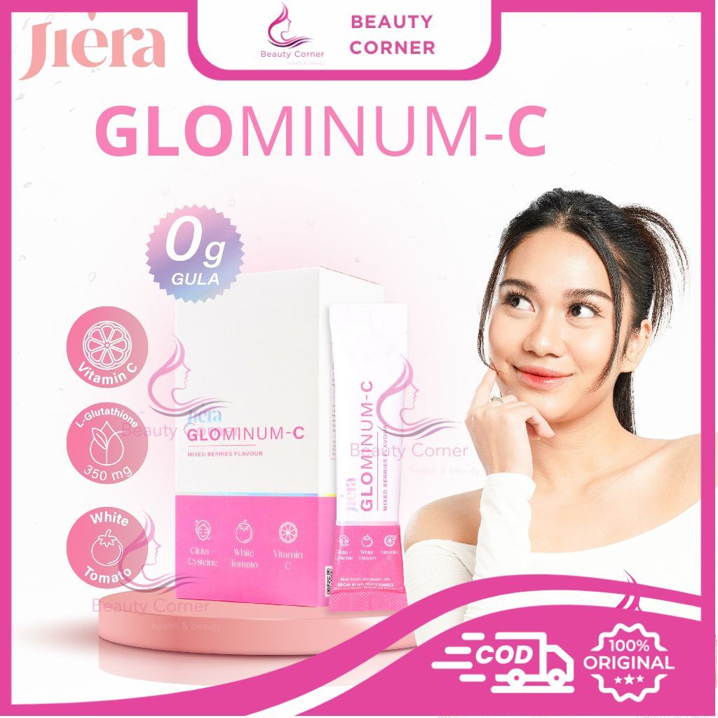 Jual Jiera Glominum-C Drink - 1 Box Isi 10 Sachet | With L-Glutathione ...