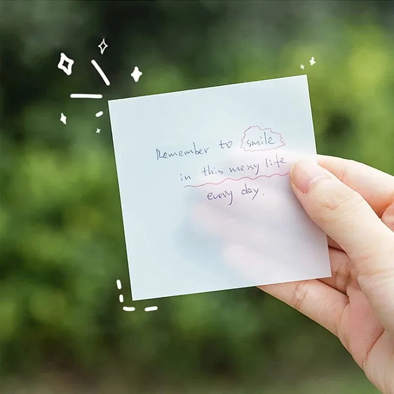 Jual Stick Note Transparan / Kertas Memo Tempel Transparan Sticky Note ...
