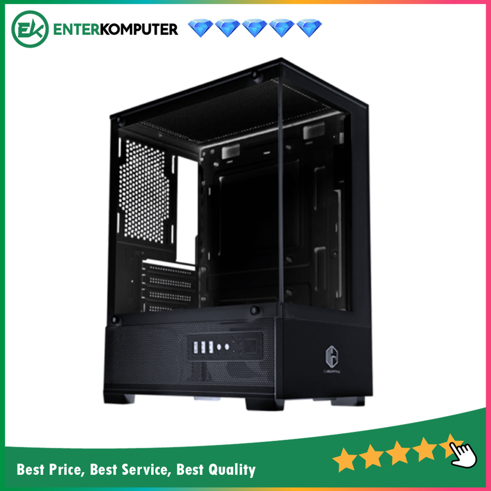 Jual CUBE GAMING SANG BLACK - mATX Gaming Case - Front & Left Side Tempered Glass | Shopee Indonesia