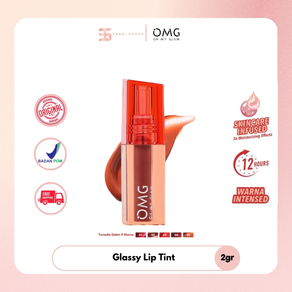 Jual OMG OH MY GLAM Glassy Lip Tint | Shopee Indonesia