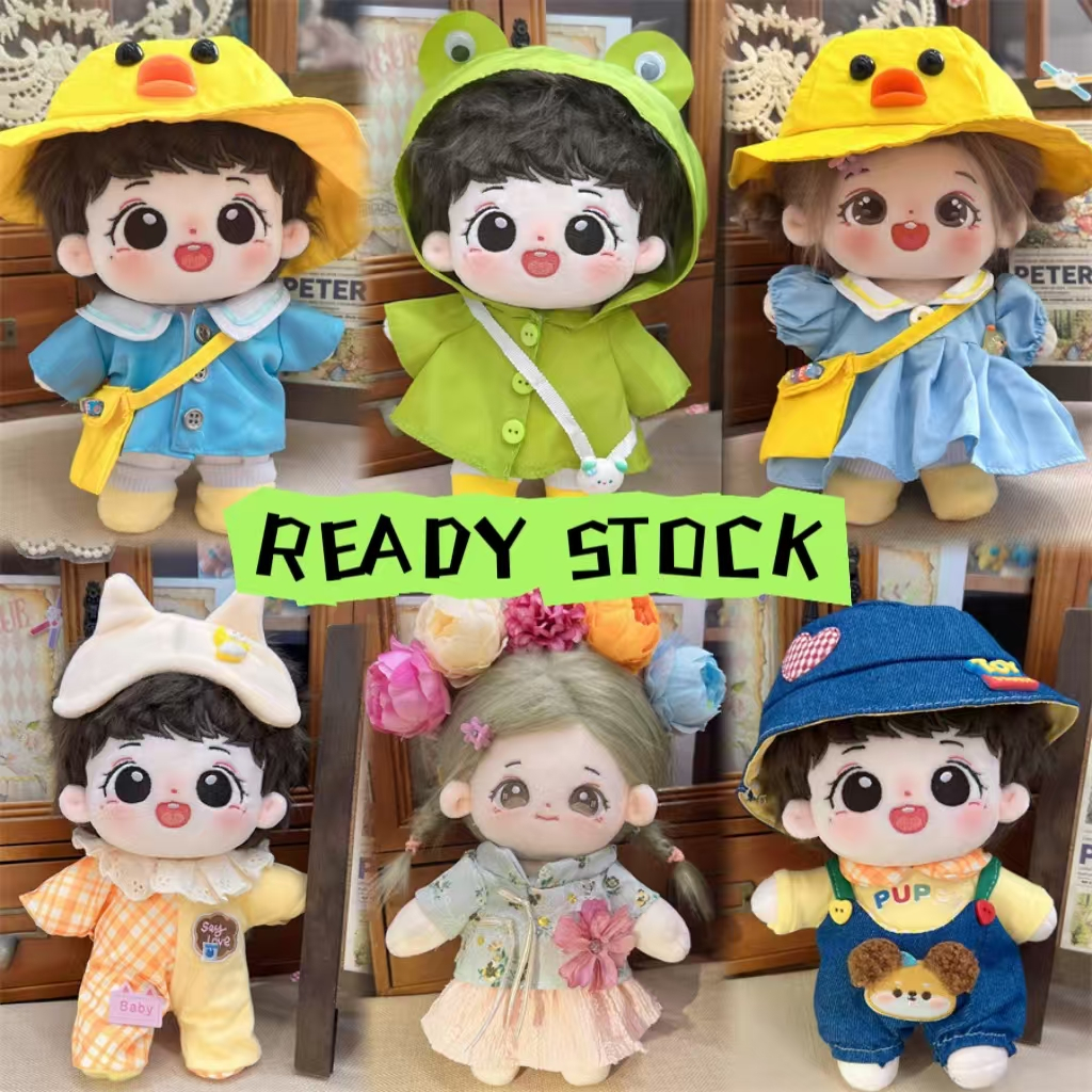 Jual [READY STOCK] baju boneka 20 cm cotton doll clothes dress pastel ...
