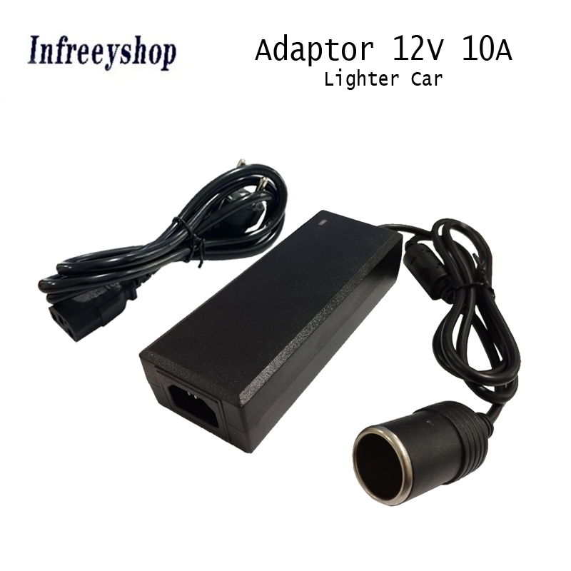 Jual Adaptor 12V 10A 120W colokan lighter car adaptor vacum pompa dc 12 ...