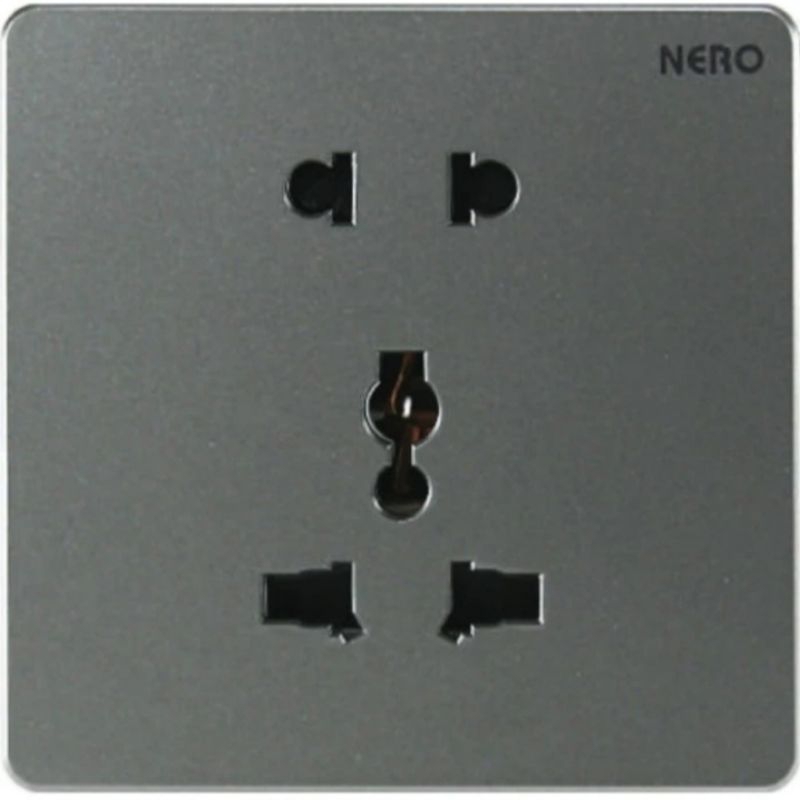 Jual Stop Kontak International Nero Grey Casa X210UU - GR / 1 Gang ...