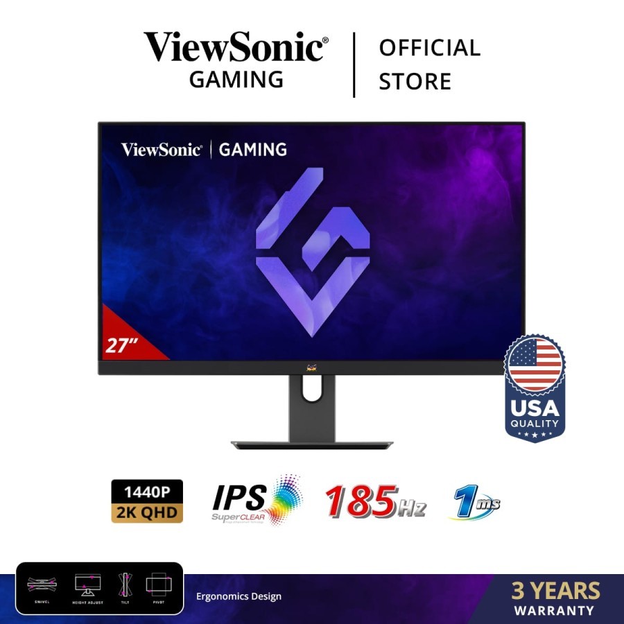 Jual Monitor LED ViewSonic VX2758A-2K-PRO-2 27" IPS QHD 1440p 185Hz HDR10 | Shopee Indonesia