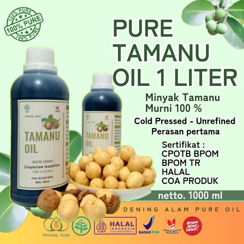 Jual PURE TAMANU OIL 1 LITER - MINYAK TAMANU MURNI - SERTIFIKAT BPOM ...