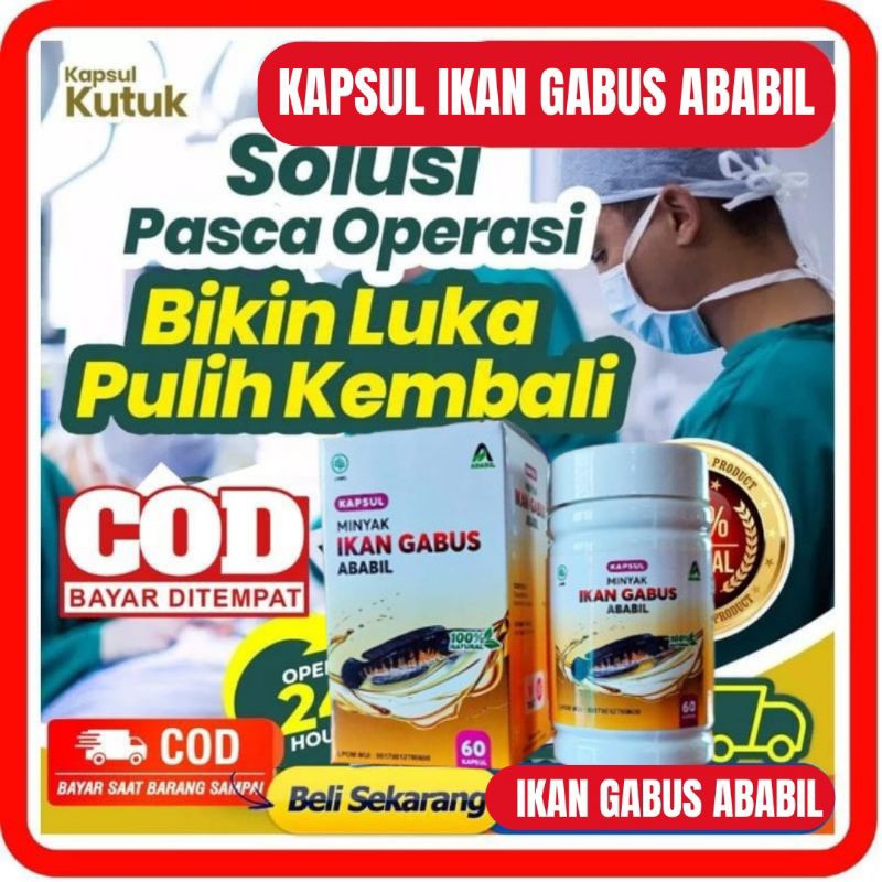 Jual [𝗗𝗜𝗦𝗧𝗥𝗜𝗕𝗨𝗧𝗢𝗥 𝗥𝗘𝗦𝗠𝗜] 𝗞𝗔𝗣𝗦𝗨𝗟 𝗠𝗜𝗡𝗬𝗔𝗞 𝗜𝗞𝗔𝗡 𝗚𝗔𝗕𝗨𝗦 𝗔𝗕𝗔𝗕𝗜𝗟 -MINYAK IKAN GABUS EKSTRAK IKAN KUTUK ...