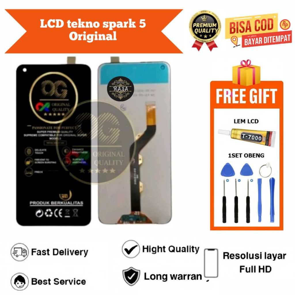 Jual Lcd touchscreen TEKNO SPARK 5 Original OG SUPER/ Lcd TEKNO SPARK 5 ...