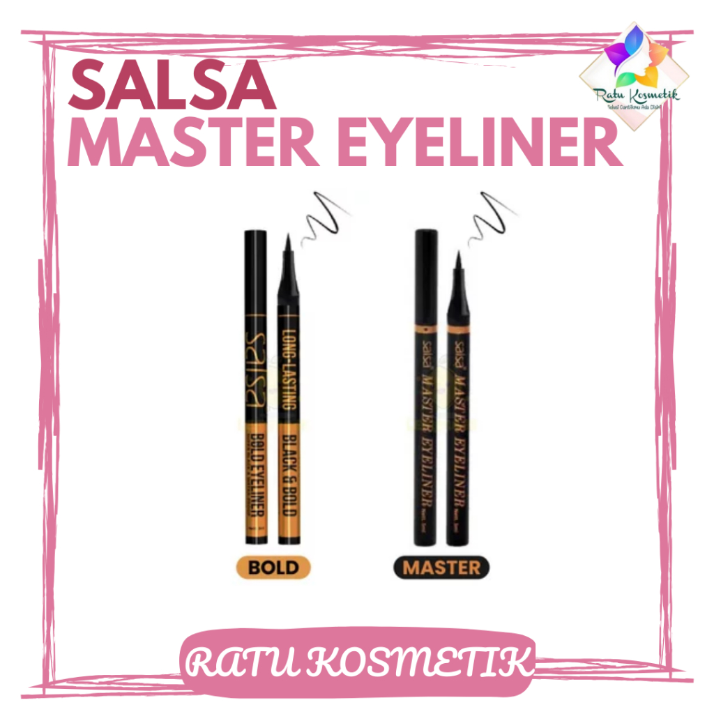 Jual RATU Salsa Master Eyeliner Black Liquid | Eyes Liner Pen Bold ...