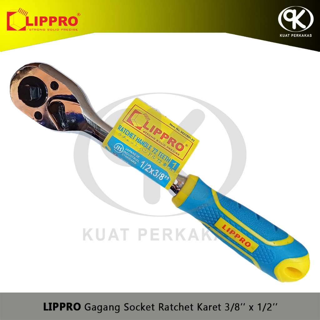 Jual Gagang Socket 1/2" x 3/8" LIPPRO Double Ratchet Handle 72 Teeth ...