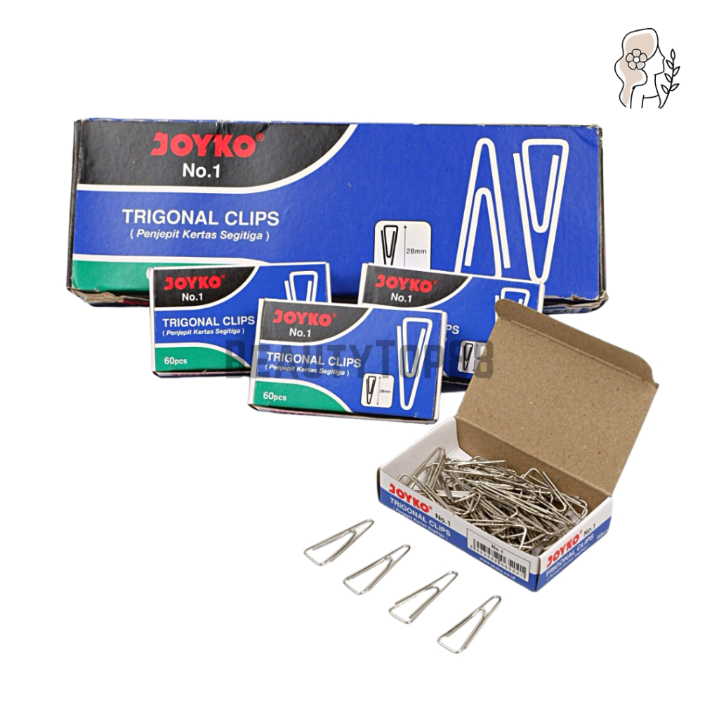 Jual Trigonal Paper Clip No.1 Joyko - Klip Penjepit Kertas Segitiga ...