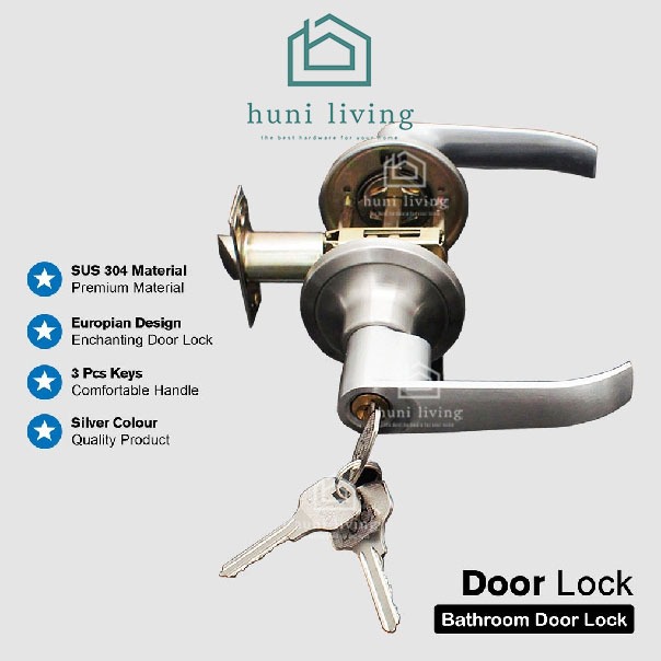 Jual [New Item] Kunci handle pintu kamar mandi pvc baja kayu model ...