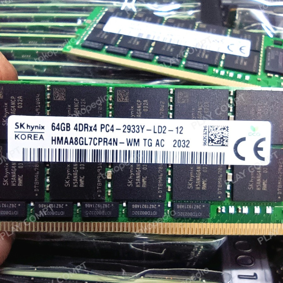 Jual Memory server Sk-hynix 64Gb DDR4 PC4-2933Y LD2-12 ECC RADIMM ...