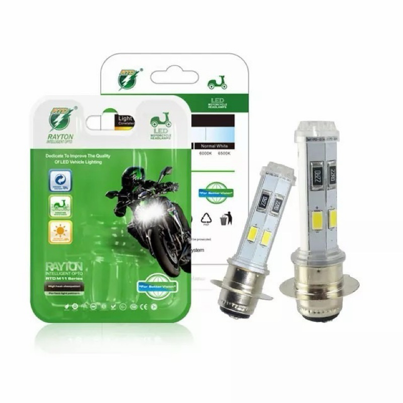 Jual Lampu Depan Led Motor Bebek Matic H6 RTD Rayton M11P 4 Sisi Original | Shopee Indonesia