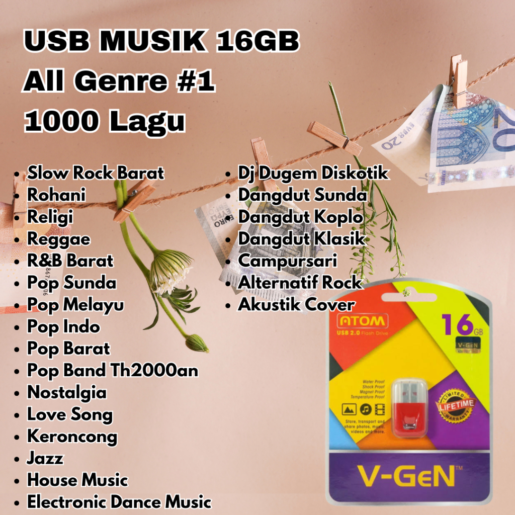 Jual Flashdisk VGen 16GB Untuk Speaker Mobil Dll Terbaru | Shopee Indonesia