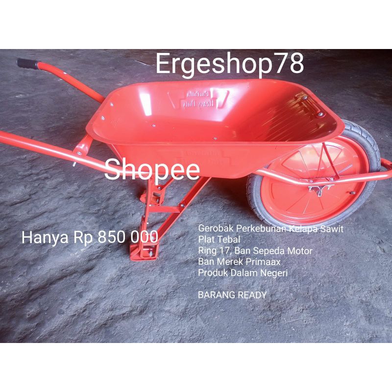 Jual Gerobak Sorong Kebun / Gerobak Dorong Proyek / Gerobak Perkebunan ...
